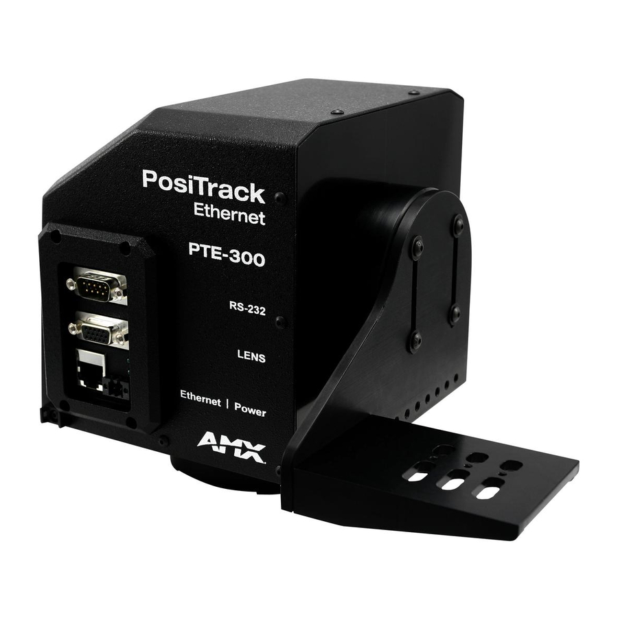 AMX OSITRACK ETHERNET CAMERA CONTROLLER PTE-300 QUICK START MANUAL Pdf ...