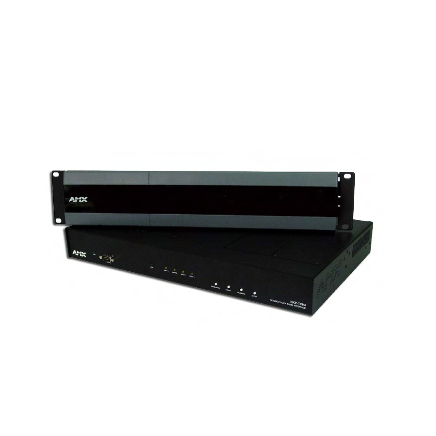 AMX NETLINX TOUCH PANEL INTERFACE 4 NXP-TPI/4 QUICK START MANUAL Pdf ...