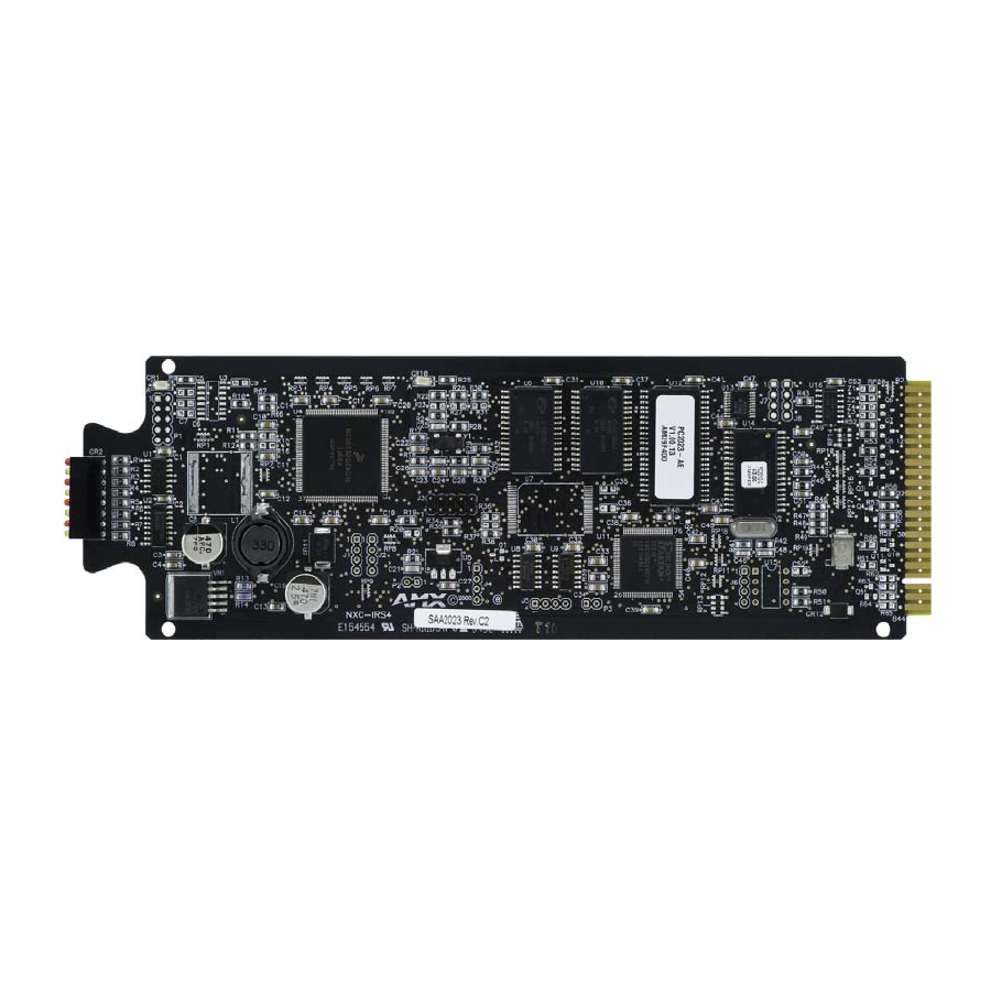 AMX NXC-IRS4 INSTALLATION MANUAL Pdf Download | ManualsLib