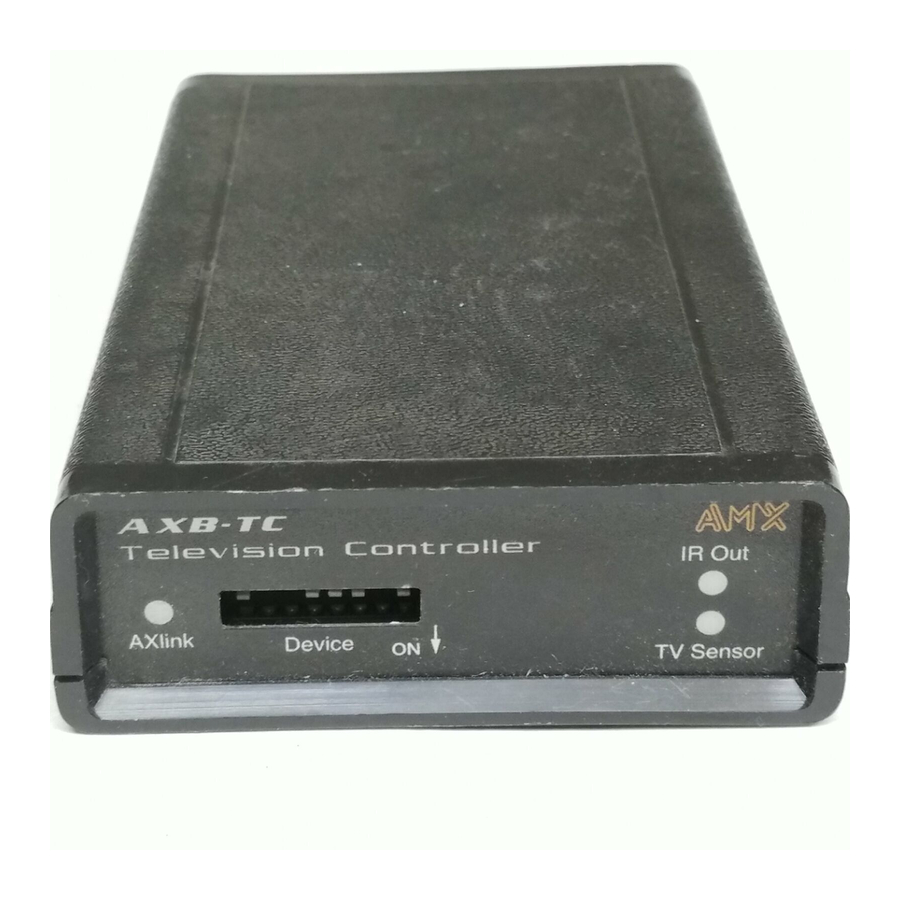 AMX AXB-TC OPERATION/REFERENCE MANUAL Pdf Download | ManualsLib