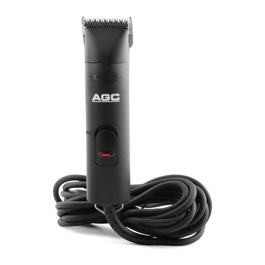 ANDIS CLIPPER MEN'S SHAVER AGC SPECIFICATION Pdf Download | ManualsLib
