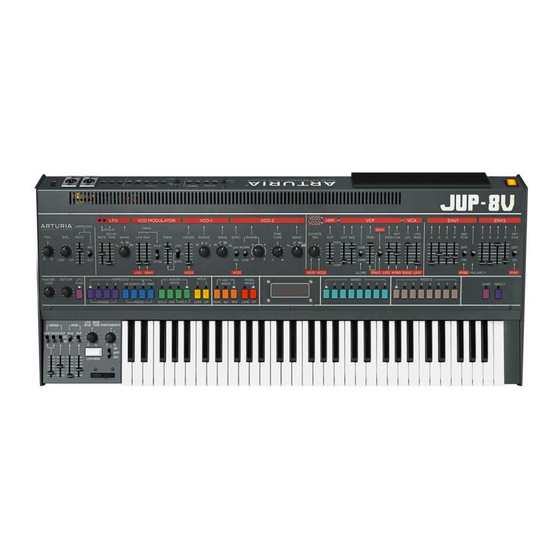 ARTURIA JUPITER-8V 2 USER MANUAL Pdf Download | ManualsLib