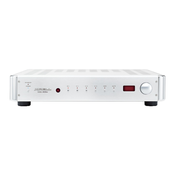 KRELL INDUSTRIES KAV-400XI INSTRUCTIONS FOR USE MANUAL Pdf Download ...