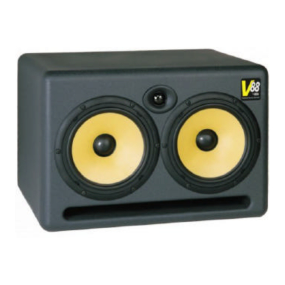 KRK V-88 USER MANUAL Pdf Download | ManualsLib
