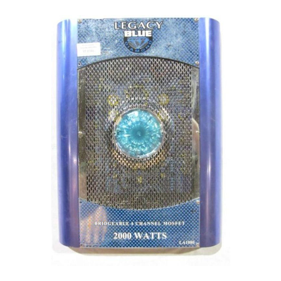 LEGACY LA1080 USER MANUAL Pdf Download | ManualsLib