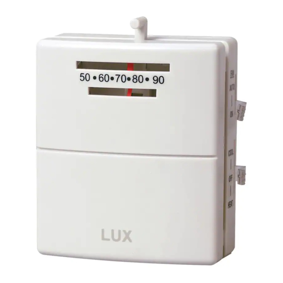 LUX PRODUCTS T10-1141 INSTALLATION AND OPERATING INSTRUCTIONS Pdf ...