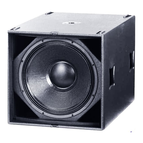 MARTIN AUDIO WS18X SPECIFICATION SHEET Pdf Download | ManualsLib