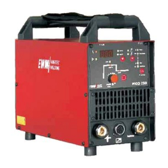 EWM PICO 230 OPERATING INSTRUCTIONS MANUAL Pdf Download | ManualsLib