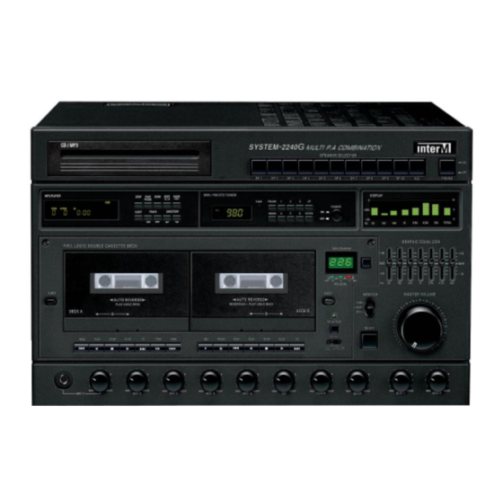 INTER-M SYSTEM-2240G OPERATION MANUAL Pdf Download | ManualsLib