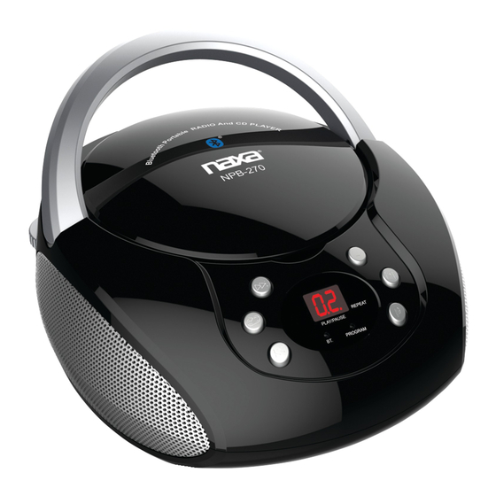 NAXA NPB-270 INSTRUCTION MANUAL Pdf Download | ManualsLib