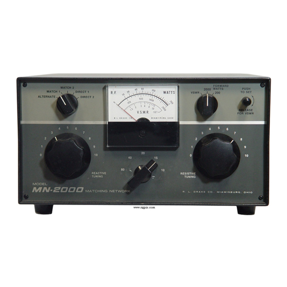 はツヤ ヤフオク! - Drake MN-2000 Matching Network ドレークのアン... アンテナチ