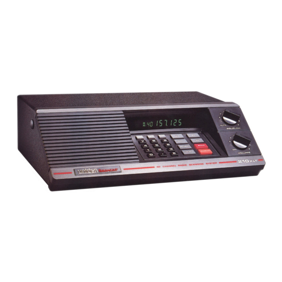 UNIDEN BEARCAT BC 210XLT OPERATING INSTRUCTIONS MANUAL Pdf Download ...