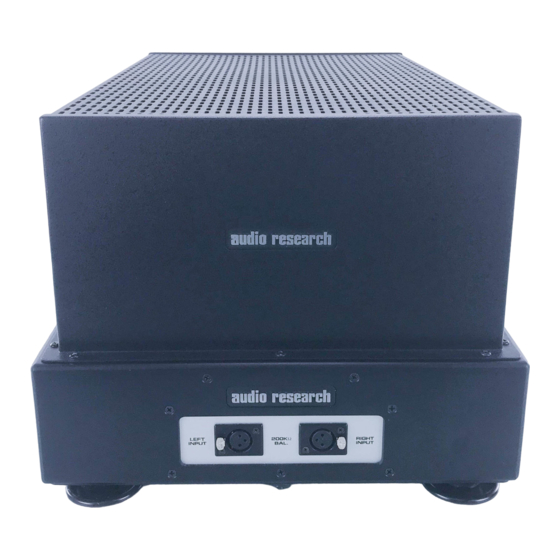 AUDIO RESEARCH VT130 OWNER'S MANUAL Pdf Download | ManualsLib