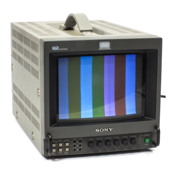 SONY TRINITRON PVM-8041Q SERVICE MANUAL Pdf Download | ManualsLib