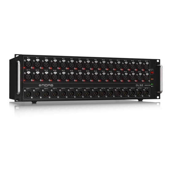 MIDAS DIGITAL SNAKE DL32 QUICK START MANUAL Pdf Download | ManualsLib