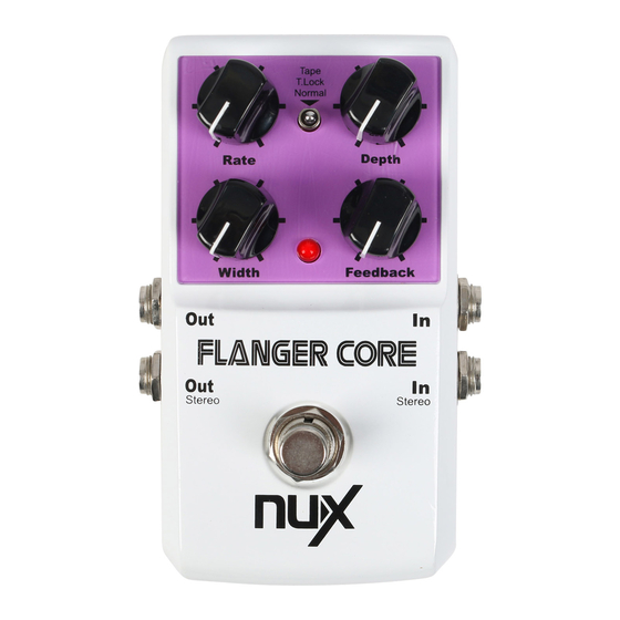 NUX FLANGER CORE USER MANUAL Pdf Download | ManualsLib