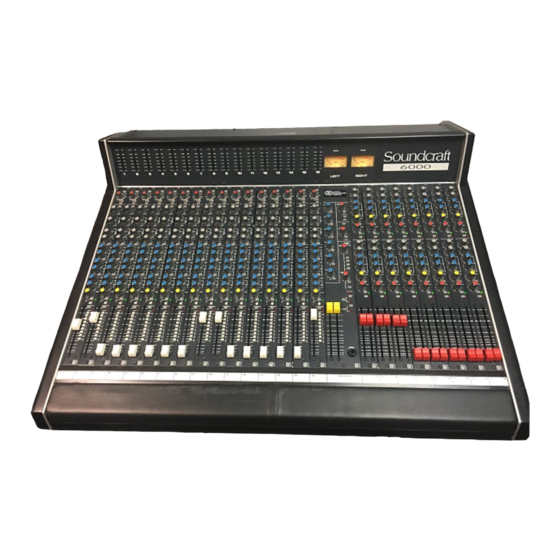 SOUNDCRAFT 600 SERIES USER MANUAL Pdf Download | ManualsLib