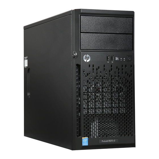 HP PROLIANT ML10 V2 USER MANUAL Pdf Download | ManualsLib