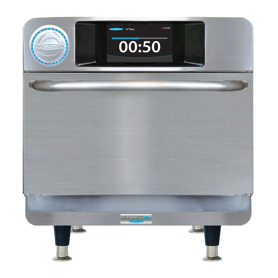 TURBOCHEF BULLET OWNER'S MANUAL Pdf Download | ManualsLib