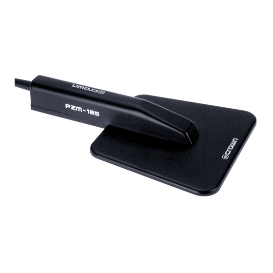 CROWN PZM-185 OPERATING INSTRUCTIONS Pdf Download | ManualsLib