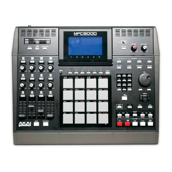 AKAI MPC5000 REFERENCE MANUAL Pdf Download | ManualsLib