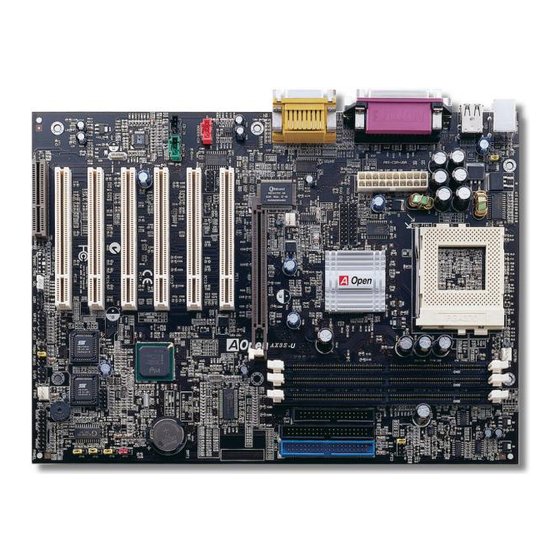 AOPEN AX3S MAX EASY INSTALLATION MANUAL Pdf Download | ManualsLib