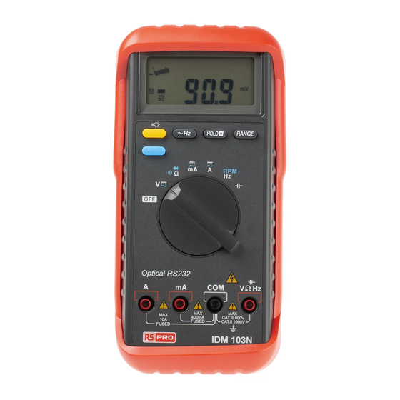 ISO-TECH IDM 103N INSTRUCTION MANUAL Pdf Download | ManualsLib