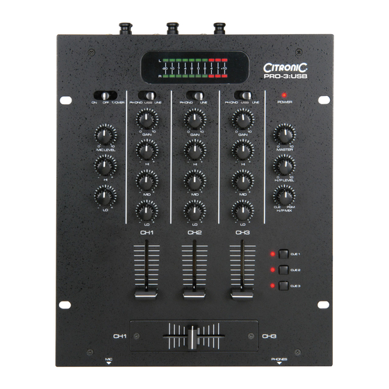 CITRONIC PRO-3:USB OWNER'S MANUAL Pdf Download | ManualsLib
