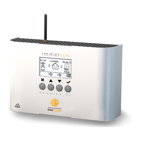 ENASOLAR IMMERSUN INSTALLATION AND USER MANUAL Pdf Download | ManualsLib