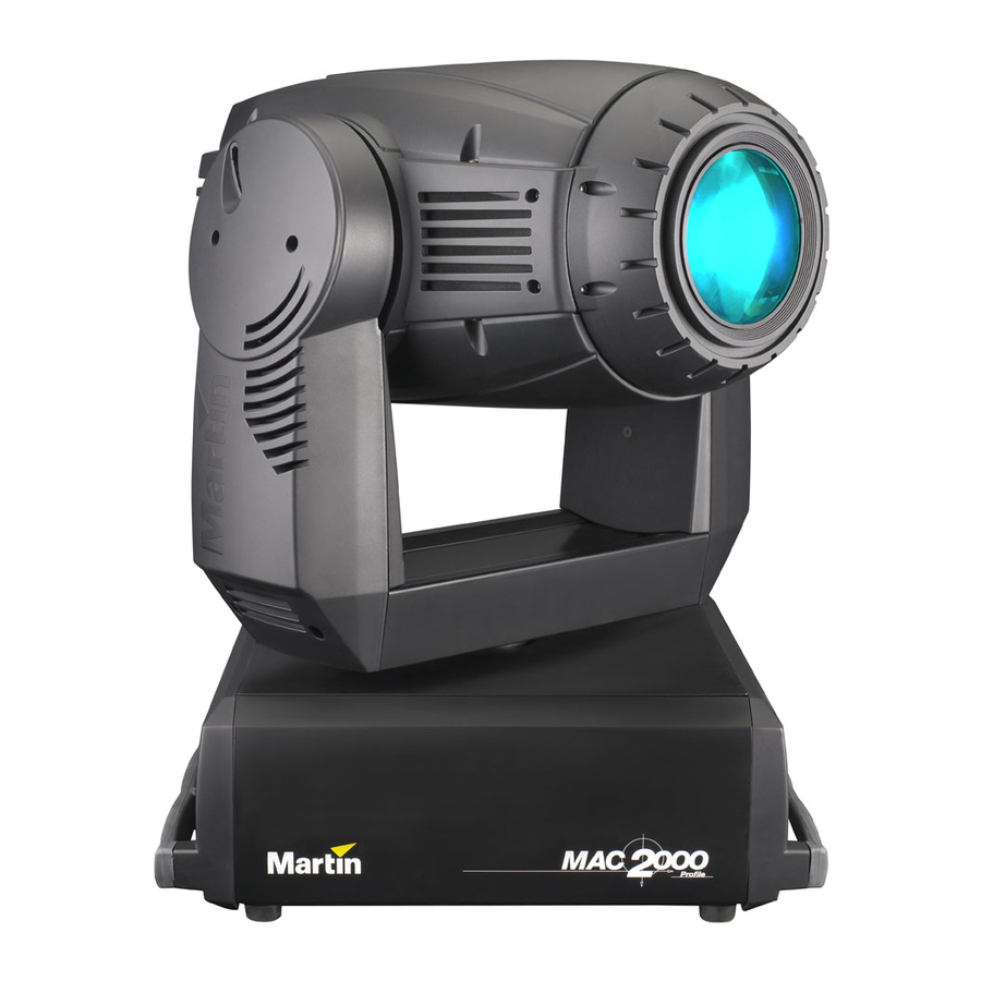 MARTIN PROFESSIONAL MAC 2000 WASH USER MANUAL Pdf Download | ManualsLib