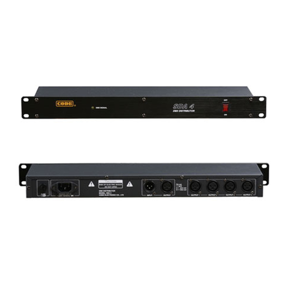 CODE SDA 4 USER MANUAL Pdf Download | ManualsLib