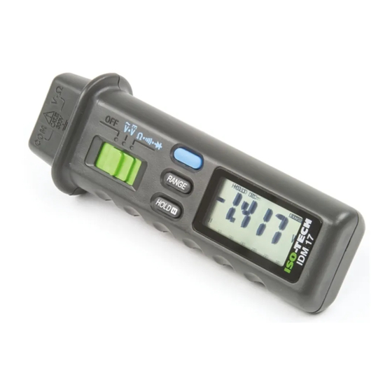 ISO-TECH IDM17 INSTRUCTION MANUAL Pdf Download | ManualsLib