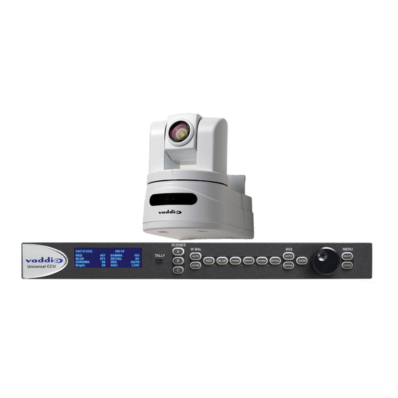 VADDIO QUICK-CONNECT UNIVERSAL CAT-5 CCU INSTALLATION AND USER MANUAL ...