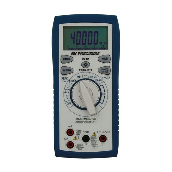 BK PRECISION 2712 OPERATING INSTRUCTIONS Pdf Download | ManualsLib