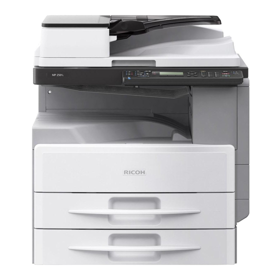 RICOH MP 2001L OPERATING INSTRUCTIONS MANUAL Pdf Download | ManualsLib