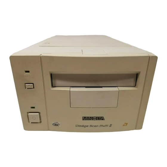 MINOLTA DIMAGE SCAN MULTI2 USER MANUAL Pdf Download | ManualsLib