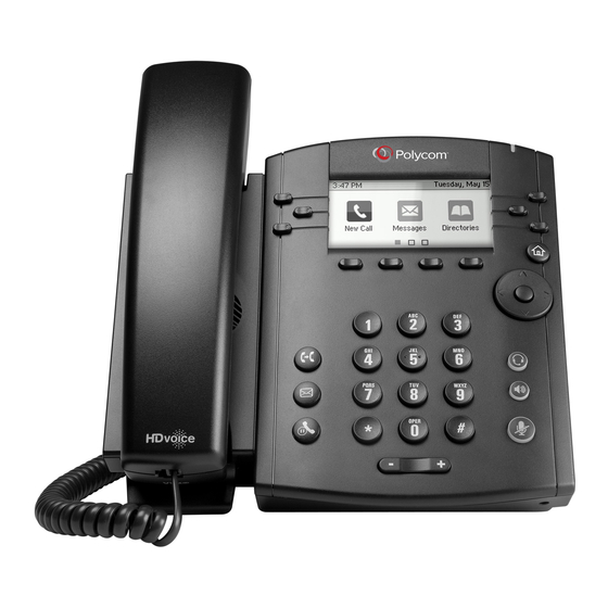 POLYCOM VVX310 USER MANUAL Pdf Download | ManualsLib