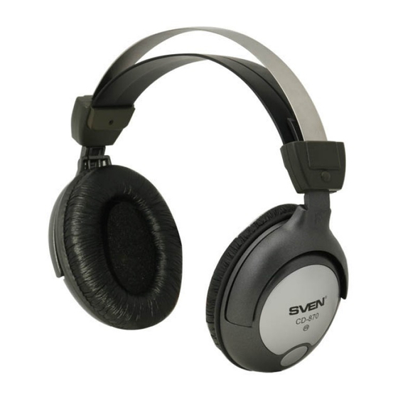 SVEN CD-870 USER MANUAL Pdf Download | ManualsLib