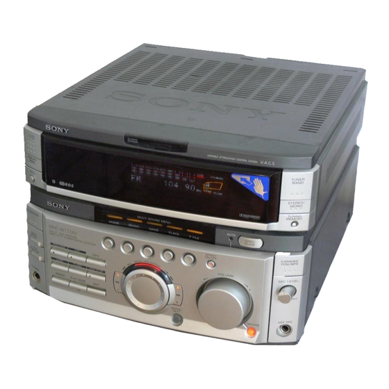 SONY STR-W777 SERVICE MANUAL Pdf Download | ManualsLib