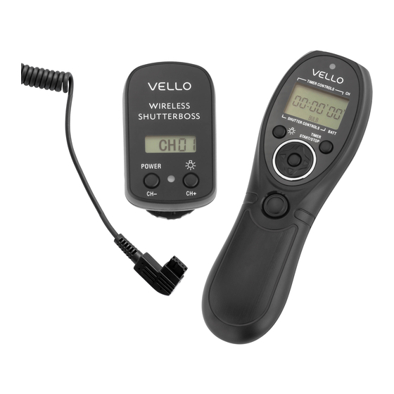 VELLO SHUTTERBOSS USER MANUAL Pdf Download | ManualsLib