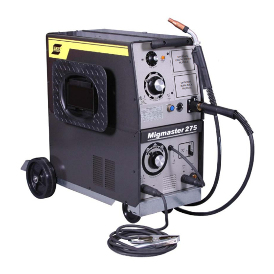 ESAB MIGMASTER 275 INSTRUCTION MANUAL Pdf Download | ManualsLib