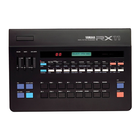 YAMAHA RX11 OWNER'S MANUAL Pdf Download | ManualsLib