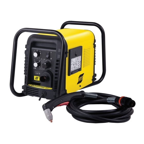 ESAB CUTMASTER 60 OPERATING MANUAL Pdf Download | ManualsLib