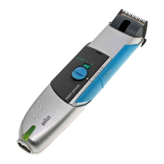 BRAUN EXACT POWER EP 100 TRIMMER USER MANUAL | ManualsLib