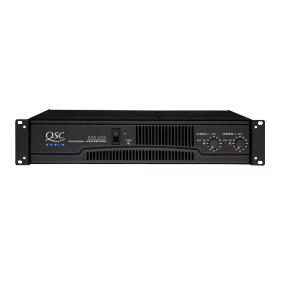 QSC RMX SERIES TECHNICAL & SERVICE MANUAL Pdf Download | ManualsLib