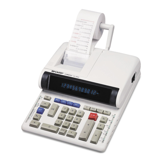 SHARP COMPET CS-2850A OPERATION MANUAL Pdf Download | ManualsLib