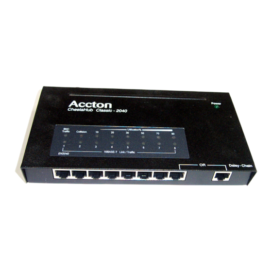 ACCTON TECHNOLOGY CLASSIC-2040 QUICK INSTALLATION MANUAL Pdf Download | ManualsLib