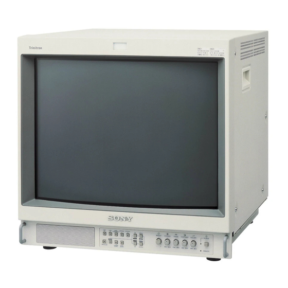 SONY TRINITRON PVM-14M2MDJ INSTRUCTIONS FOR USE MANUAL Pdf Download ...