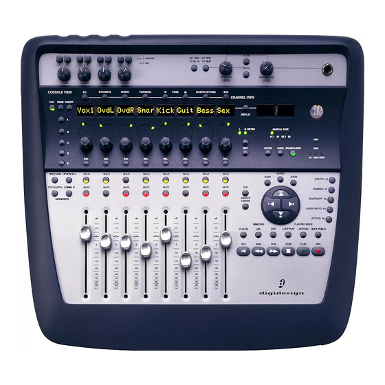 DIGIDESIGN DIGI 002 GETTING STARTED Pdf Download | ManualsLib