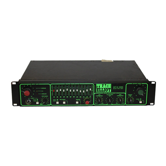 TRACE ELLIOT GP12 SMX SERIES SERVICE MANUAL Pdf Download | ManualsLib